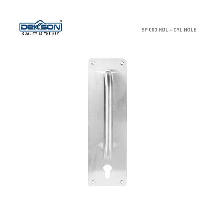 Jual Sign Plate Dekkson/ Dekson SP003 HDL+CYL HOLE SSS Stainless Steel 304 - Jakarta Pusat ...