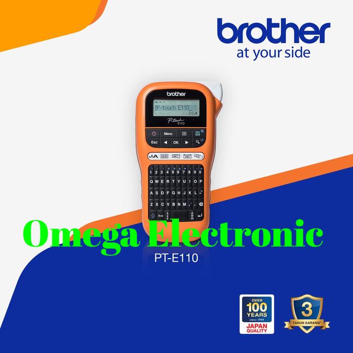 Jual RESMI Brother Label Printer PT-E110VP - Label Maker Electrician ...