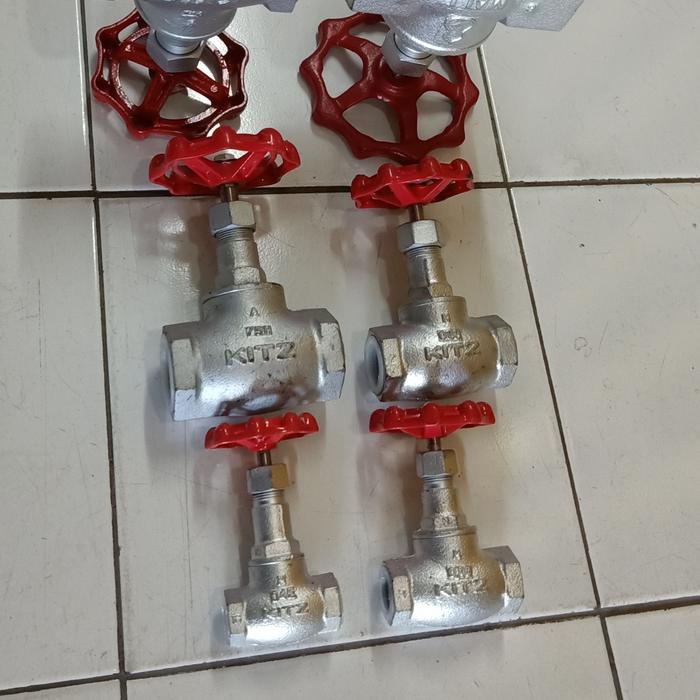 Jual Globe valve stop kran steam uap KITZ 1 inch ORIGINAL (Ductile iron ...