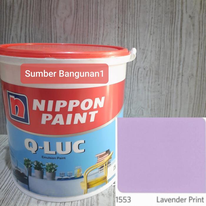 Jual Cat tembok QLUC Lavender ungu Nippon Paint 4.5kg dinding interior ...