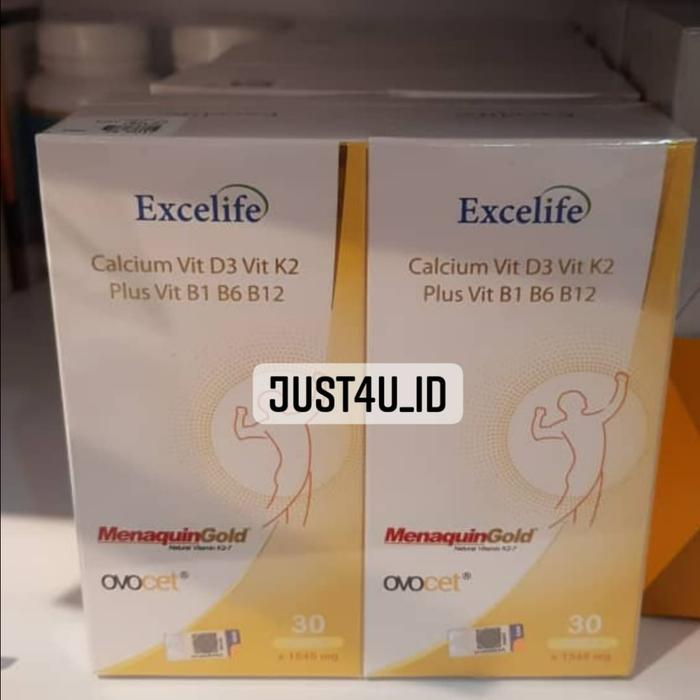 Jual EXCELIFE Calcium, Vit D3, Vit K2 plus Vit B1, Vit B6, Vit B 12 ...