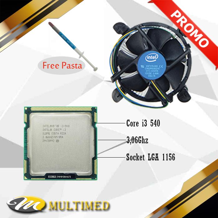 Jual Processor Intel LGA 1156 Core i3 540 (3,06Ghz) plus FAN Free Pasta - Kota Bekasi - MULTIMED ...