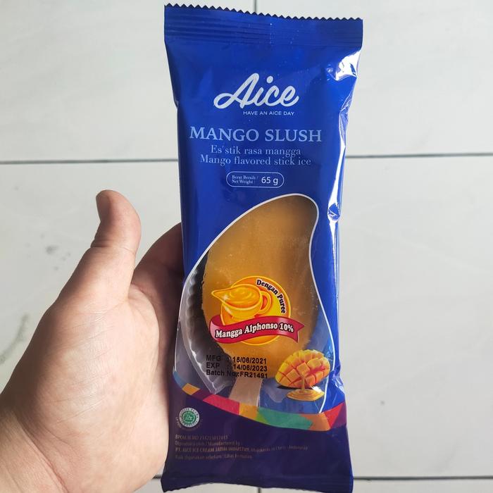 Harga Aice Ice Cream Mango Slush 65 gr hari ini Kamis, 10 Okt 2024 01. ...