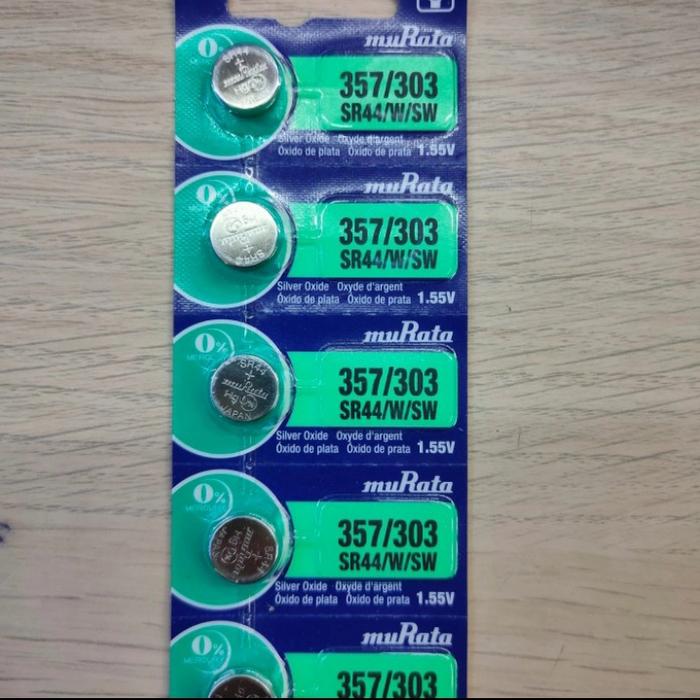 Jual ORIGINAL Murata SR 44 baterai battery batre sr44 357 303 sr44w sr44sw - Jakarta Utara ...