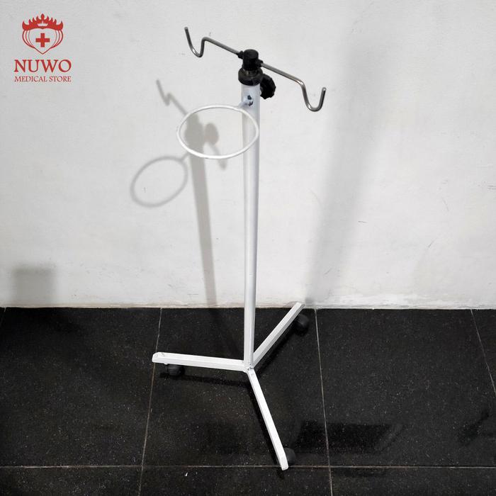 Jual Tiang Infus Besi Kaki 3 Warna Putih / Tiang Infus Standar Bahan ...