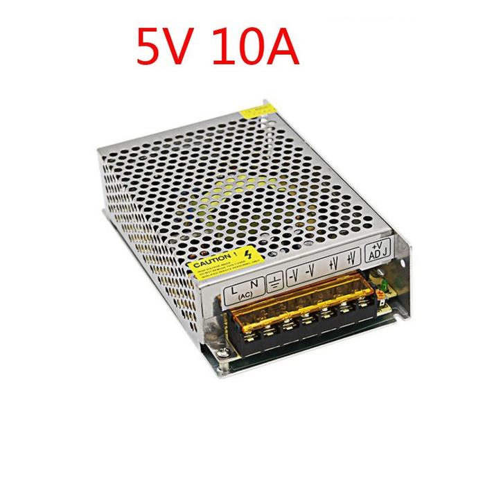 Jual PSU 5V 10A POWER SUPPLY PLN 110-220vac switching adapter P10 LED ...