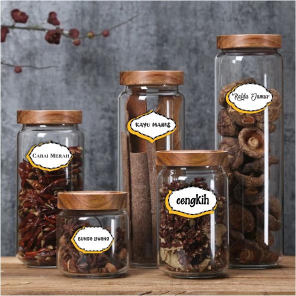 Jual Stiker Label - Ekonomis Toples - Bumbu dapur - Serbaguna Custom ...