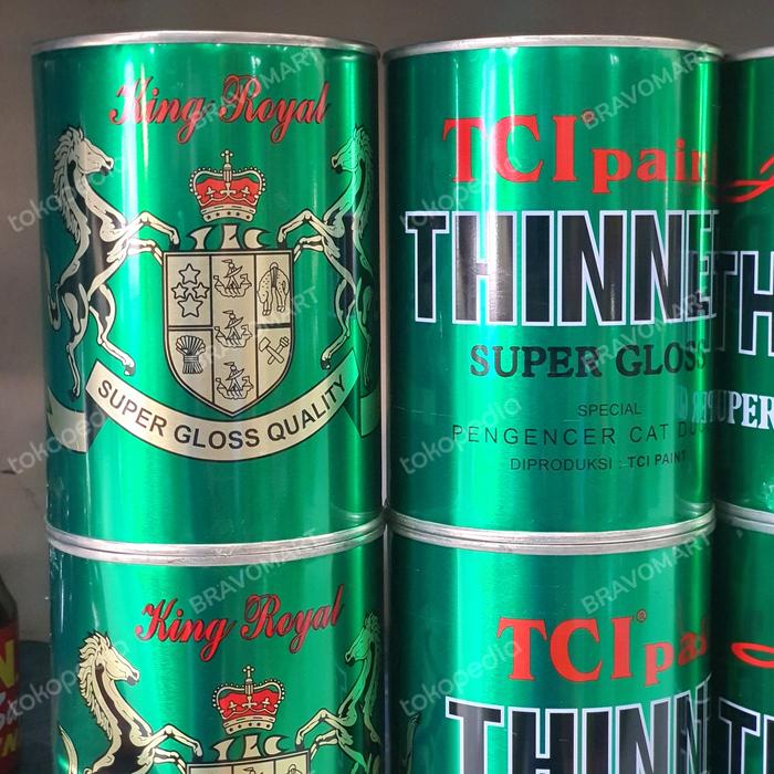 Jual THINNER KING ROYAL TCI PAINT Thiner Super Gloss 0.7ltr - Kab. Tangerang - BRAVOMART | Tokopedia