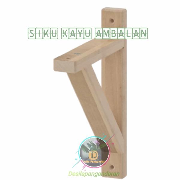Jual Braket siku kayu 2pcs - bracket dinding ukuran 30 cm x 30 cm ...