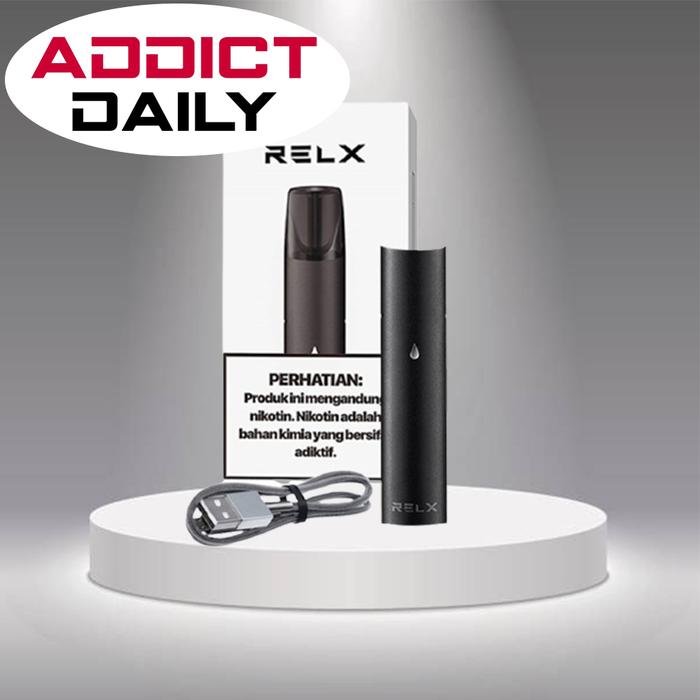 Jual SINGLE DEVICE RELAX SERIES RELX HITAM ORIGINAL KIT LIMITED EDITION ...
