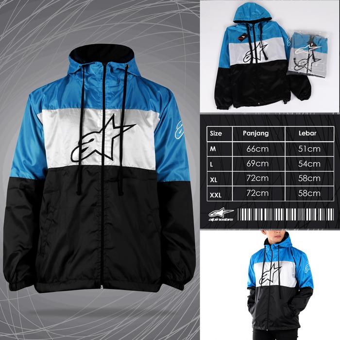 Jual JAKET SWEATER MOTOR CROSS / JAKET PARASUT ALPINESTAR 3 TONE MURAH ...