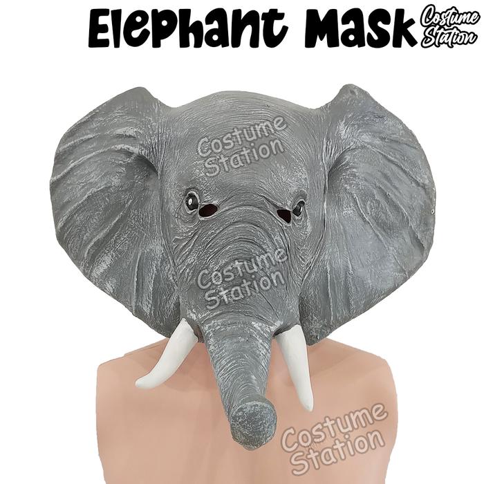 Jual Topeng Gajah / Elephant Mask Latex Hewan Binatang Animal Halloween ...