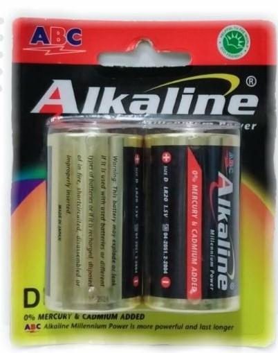 Jual Baterai ABC Alkaline Type D / Battery Alkaline ABC LR20 Size D ...