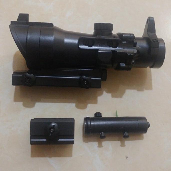 Jual red dot model acog zoom dengan laser bisa dizeroing aeg gbbr wgg ...