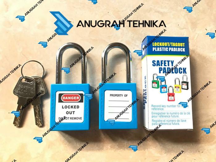 Promo PROMO Gembok safety loto safety padlock LOTO - Biru Muda - Kab ...