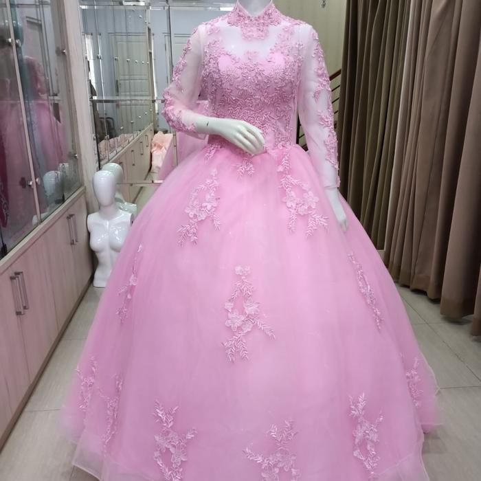 Jual gaun pengantin bridal modern pemberkatan dan nasional ekor lebar ...