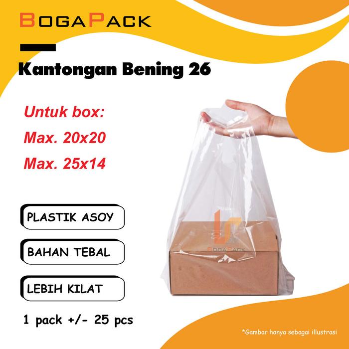 Jual Kantong Plastik Bening Transparan Tebal - Ukuran 26 - Kota Medan ...