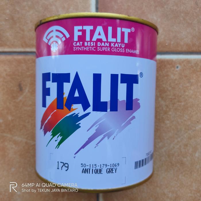Jual Cat Ftalit 179 Antique Grey 1kg Cat Kayu Besi Solvent Kilap - Kota ...