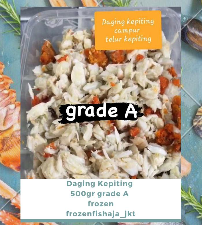 Promo DAGING KEPITING/ TELOR/ DAGING KEPITING KUPAS/ CIMBA/ FROZEN ...