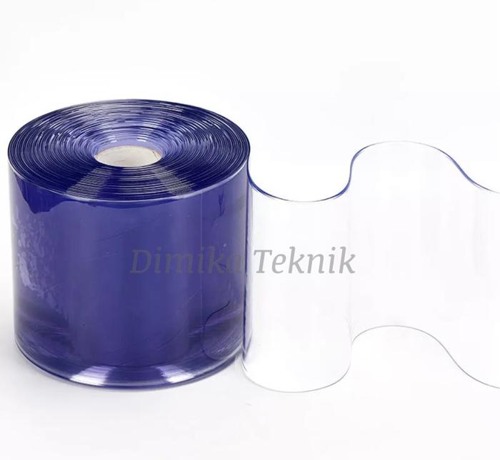 Jual PVC Curtain / Tirai PVC Curtain / Plastic PVC ( BLUE CLEAR ) Roll ...