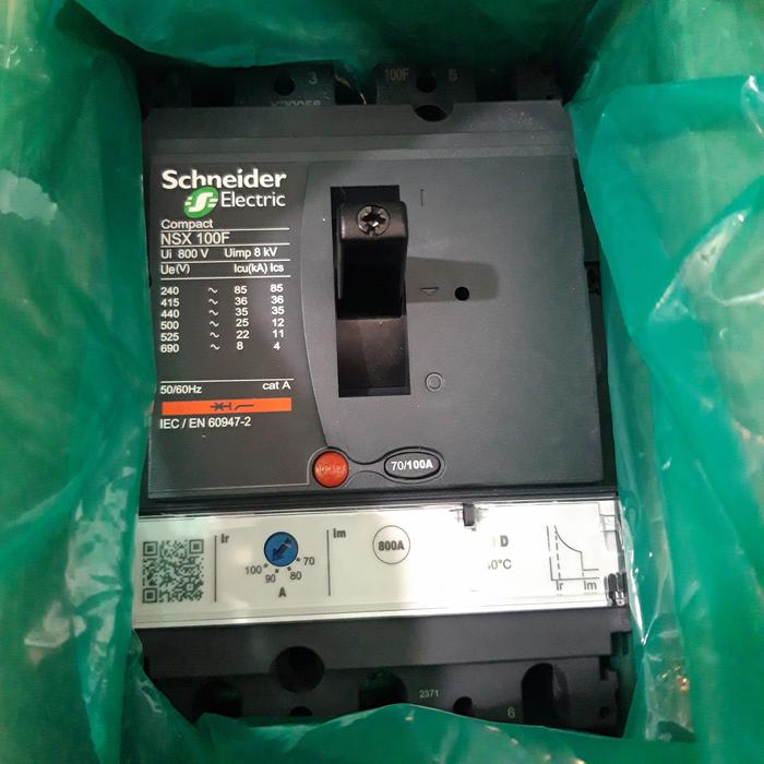 Jual MCCB NSX 100F 3POLE 100A LV429630 SCHNEIDER ORIGINAL - Kota ...