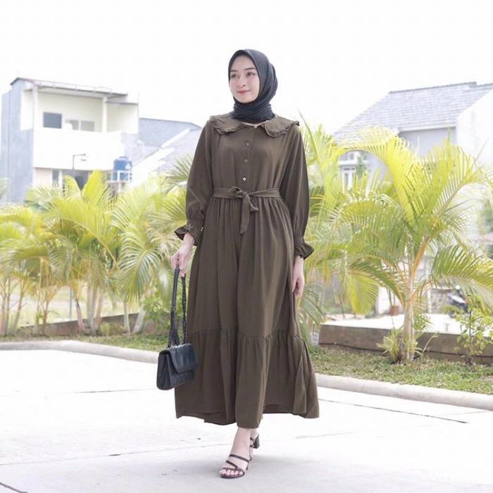 Gambar Baju Muslim Perempuan Modern Model Baju Gamis Modern Terbaru,