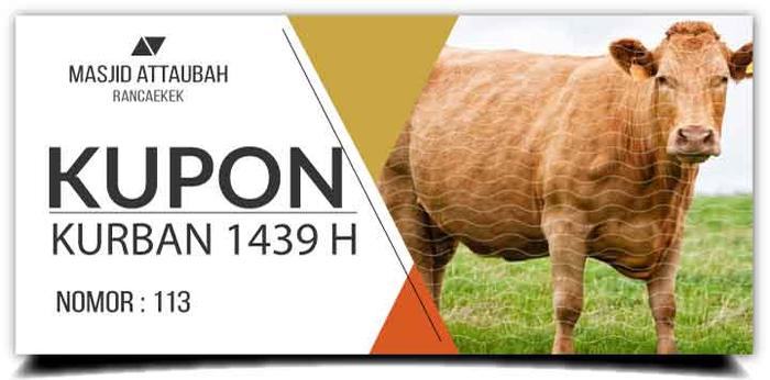 Jual Kupon Pengambilan Daging Qurban ukuran 14x6cm Murah - Kab. Bogor ...