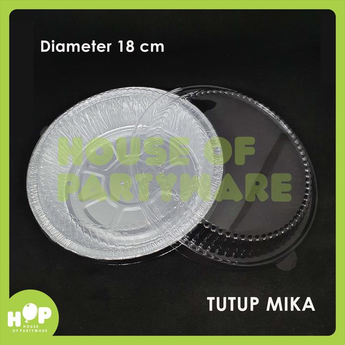 Jual Alumunium Foil Cup RX 725 / B 710 / RX 2700 / Bulat 18 cm + TUTUP ...