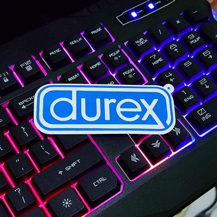 Jual STICKER PACK DUREX | STIKER TUMBLER HP | STICKER HELM BUKU JOURNAL ...