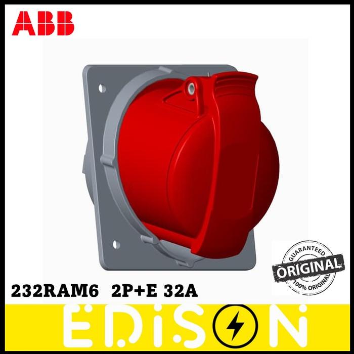 Jual ABB CEEform 232RAM6 IP44 Socket Outlet 2P+E 6h 32A 2CMA170027R1000 ...