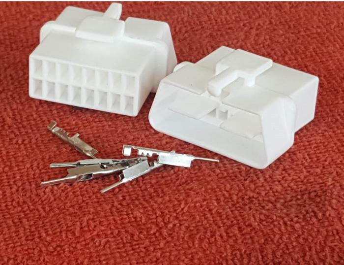 Jual Best 16 Pin 16P Male 179631-1 OBD Diagnostic Connector For Toyota - Kab. Jember ...