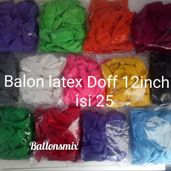 Jual Balon dop 12 inch (1pack isi 25pc) / balon ulang tahun - mix ...