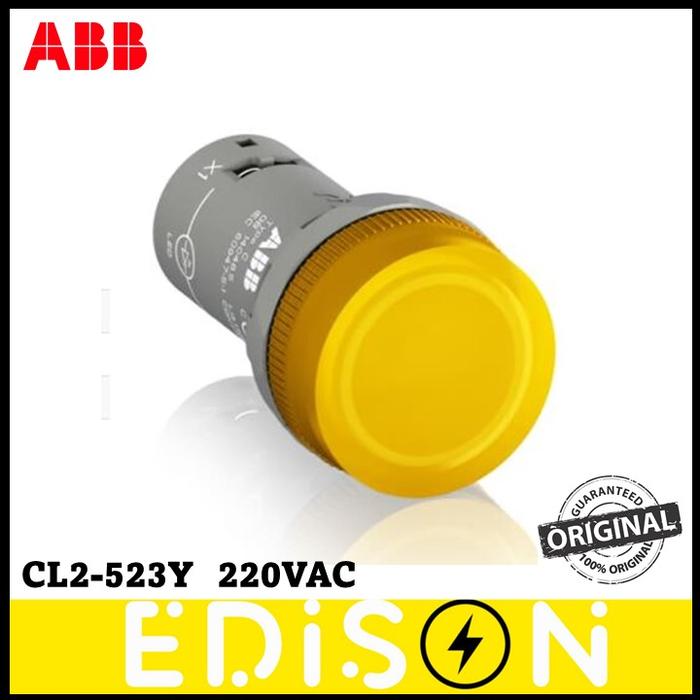 Jual ABB 22mmLampu Pilot Lamp Kuning Yellow 220VAC CL2-523Y 1SFA619403R5233 - Jakarta Barat ...