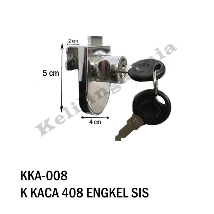 Jual Kunci Lemari Kaca Etalase Single Double 407 408 409 Twin Xiehe ...