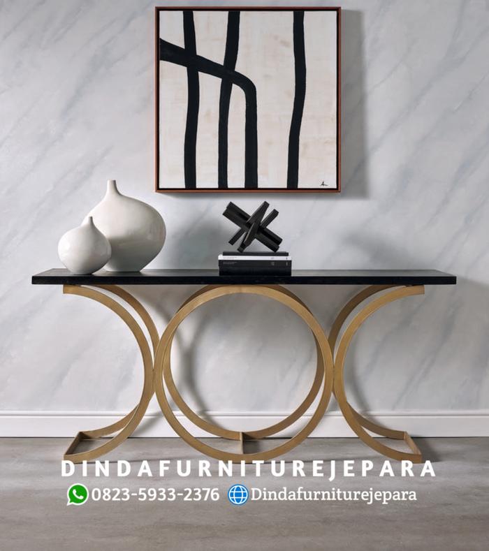 Jual MEJA KONSOL MODERN -MEJA KONSUL KAKI BESI GOLD - CONSOLE TABLE ...