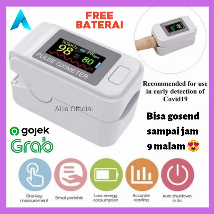Jual Oximeter Fingertip Pulse Oxymeter Ukur Saturasi Oksigen Darah ...