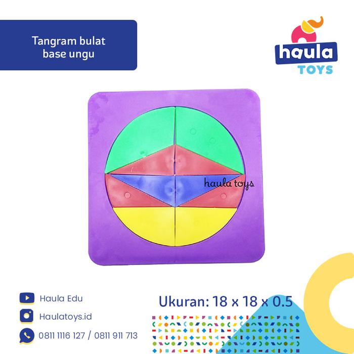 Jual Tangram bulat base ungu puzzle - Jakarta Timur - Haula Toys ...
