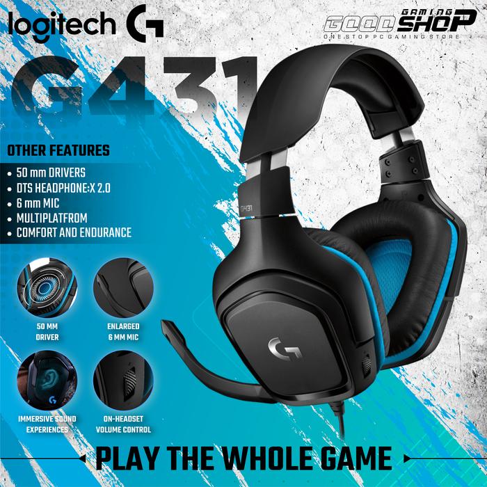 Jual LOGITECH G431 7.1 GAMING HEADSET DTSX2.0 - Jakarta Pusat - GOODGAMINGSHOP.COM | Tokopedia