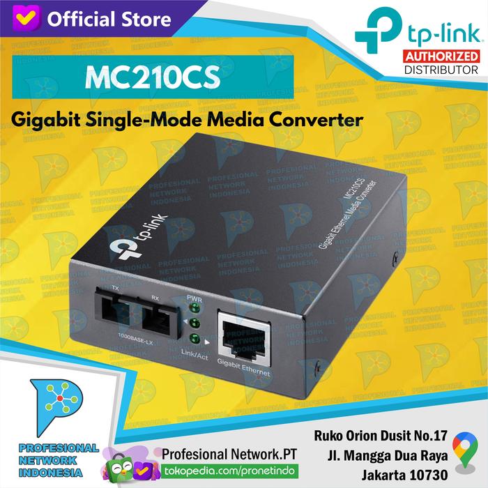 Jual TP-LINK Gigabit Ethernet Media Converter MC210CS - Jakarta Pusat - Profesional Network ...