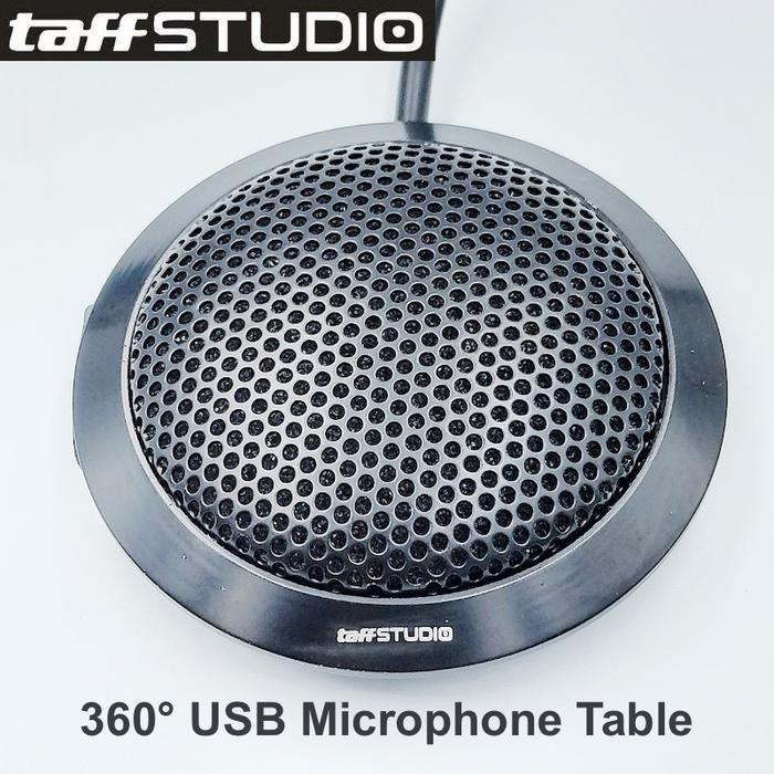 Jual TAFFSTUDIO 360 Degree USB Microphone Table with Cable 2m - Jakarta ...