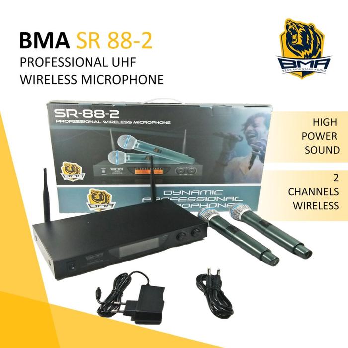 Jual Mic Wireless BMA SR 88-2 Professional UHF Microphone ORIGINAL - Kota Surabaya - ProAudio ...