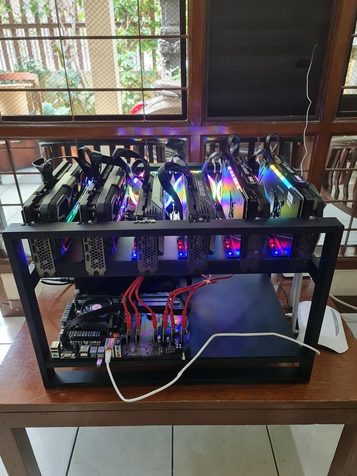 Jual Paket Mining Rig Sultan RTX 3070 Ti 6 VGA Auto Cuan - Kab ...