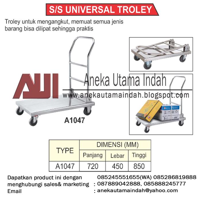 Jual A1047 Stainless Steel Universal Trolley / Troli Barang Serbaguna ...