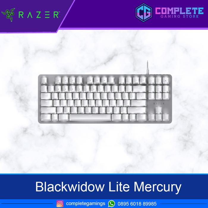 Jual Razer BlackWidow Lite Mercury White TKL Mechanical Gaming Keyboard ...
