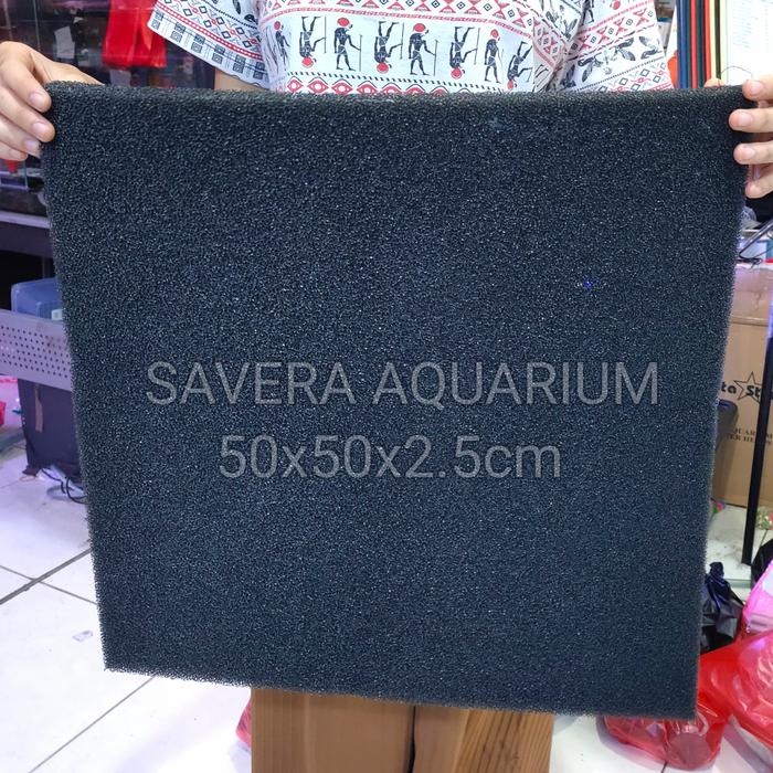 Jual BUSA HITAM BIOFIL 50x50x2.5cm / MEDIA FILTER / BIOFOAM / TEBAL 2 ...