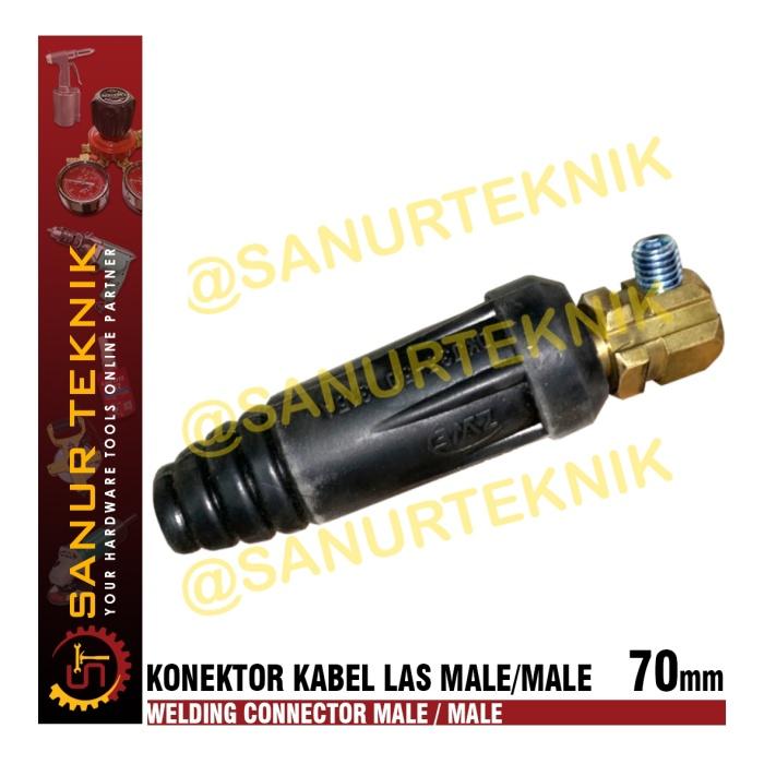 Jual Konektor Kabel Las Male / Male Welding Connector 35-50mm (35-50 mm ...