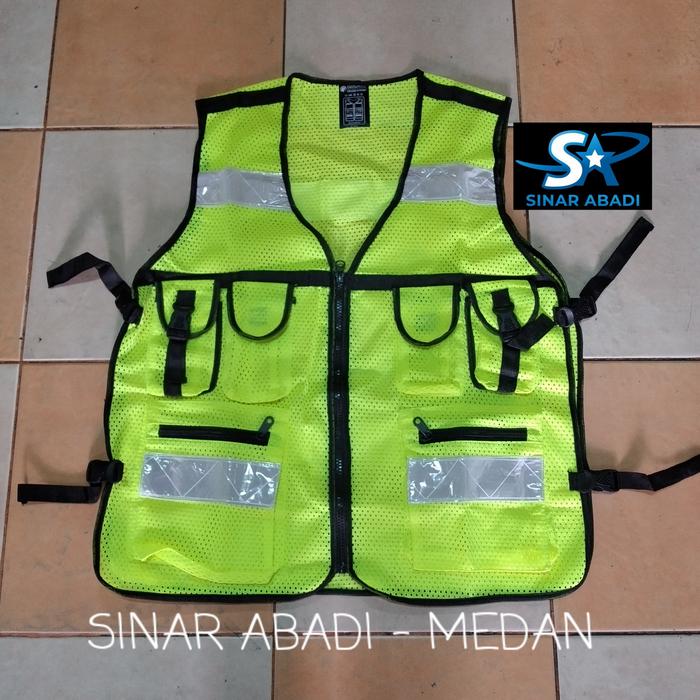Jual ROMPI PRO EXPERT GOSAVE 6 KANTONG SAFETY VEST SCOTHLIGHT JARING ...
