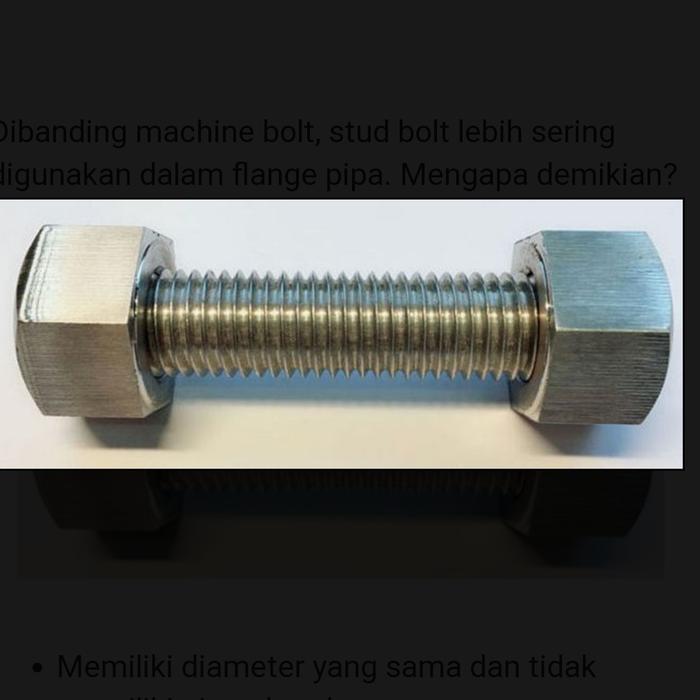 Jual studbolt galvanis 5/8×3 1/2 / stud bolt galvanis / baut stud ...