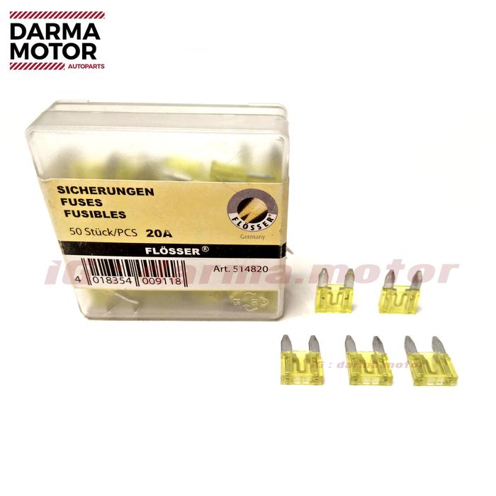 Jual Flosser Sekring Mini Sekering Tancap DX Fuse Mobil Motor 20A Kuning - Jakarta Utara - DARMA ...