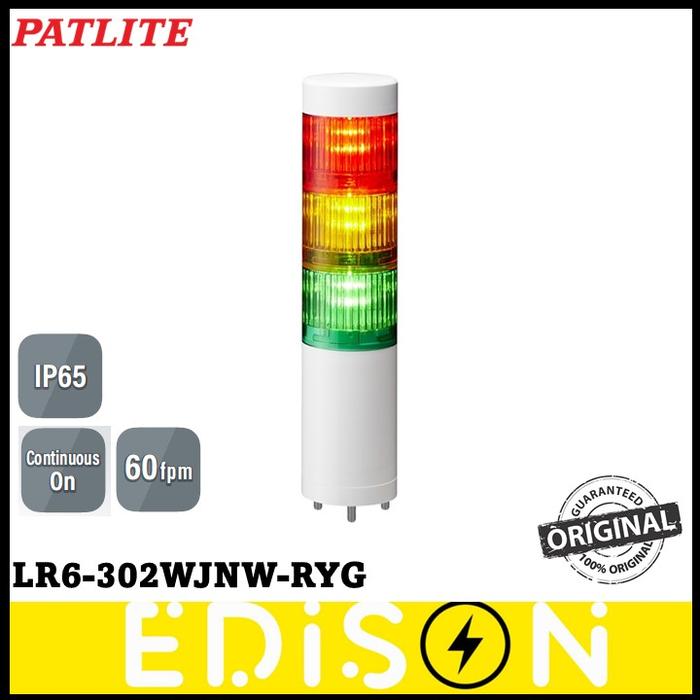 Jual PATLITE LR6-302WJNW-RYG IP65 Tower Lamp 60mm DirectMount (No Buzzer) - Jakarta Barat ...